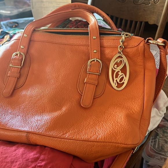 Onna Ehrlich | Bags | Onna Ehrlich Orange Purse | Poshmark